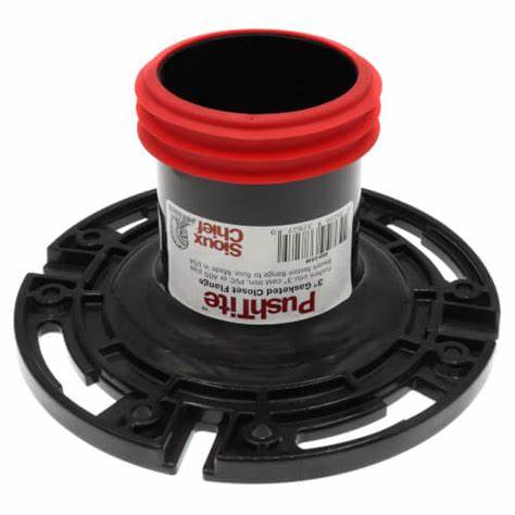 Push-Tite Closet Flange w/ Plastic Ring & 4" Tailpiece (3" Inside ...