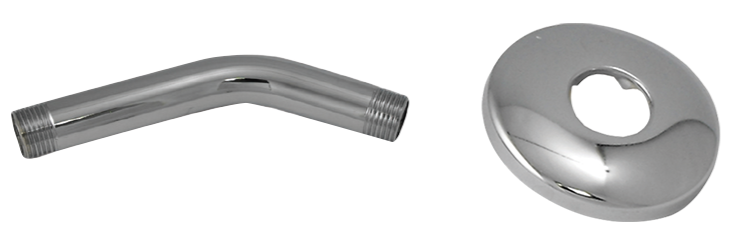 Shower Arm (6") and Flange for Shower Heads – Shop @ Plumbers Supply